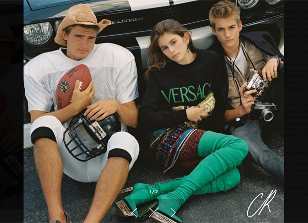 Kaia segue os passos da mãe, Cindy Crawford, e posa para campanha ...