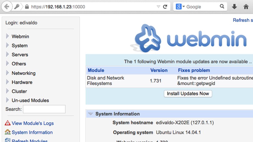 Webmin | Software | TechTudo