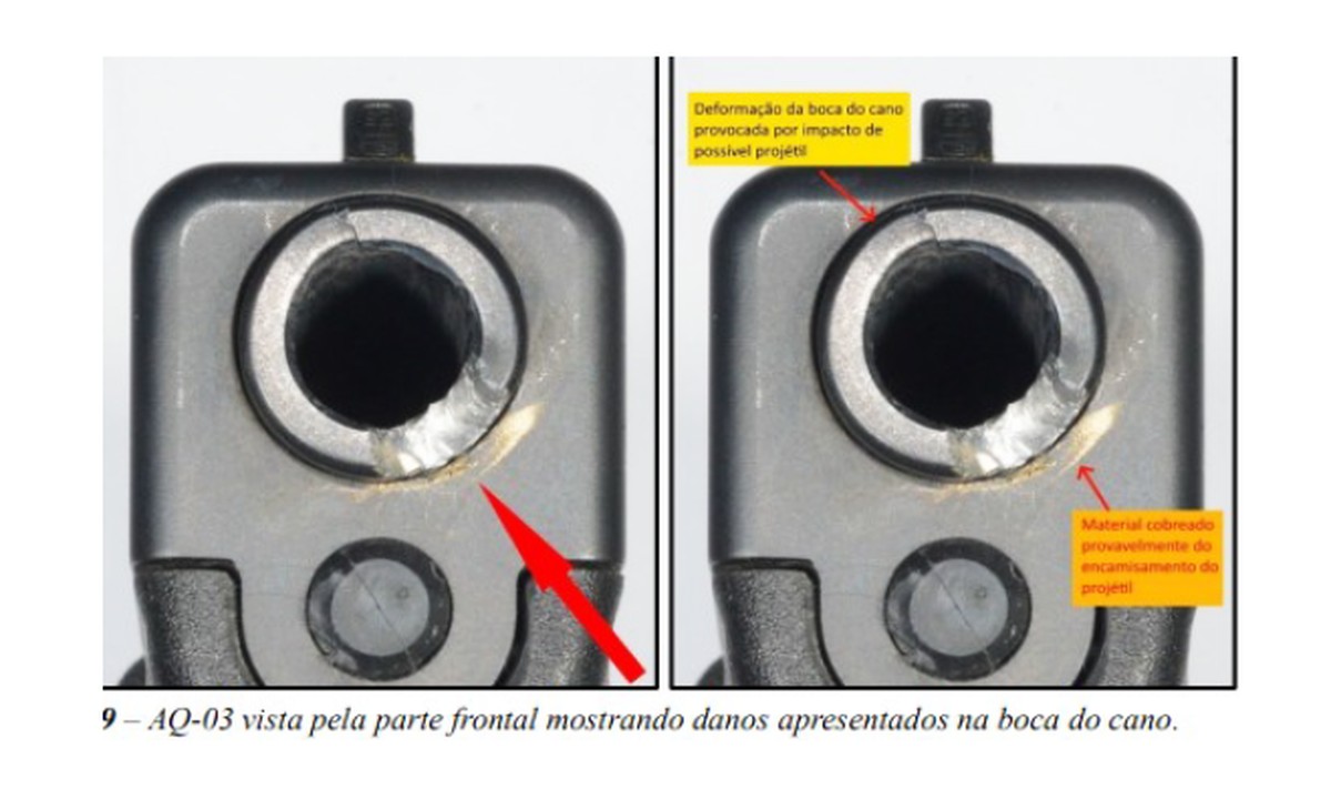 Denúncia do MPF traz foto de arma de policial atingida por tiro de ...