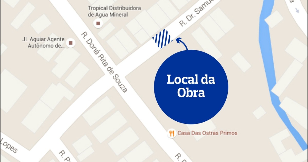 G1 - Interdição de rua para obra de esgoto é prolongada na Zona Norte ...