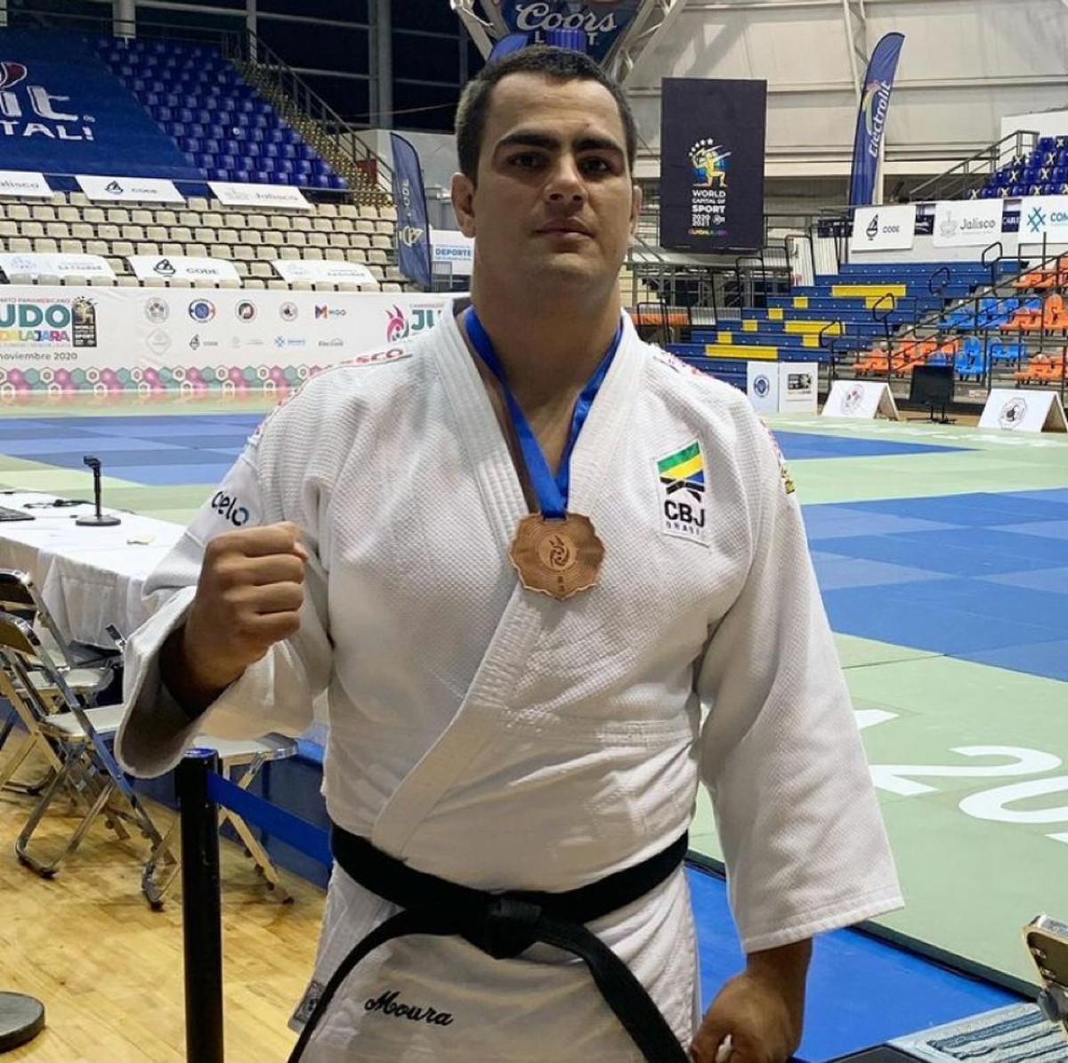 David Moura é bronze no Pan de de judô em Guadalajara; judoca leva ouro ...