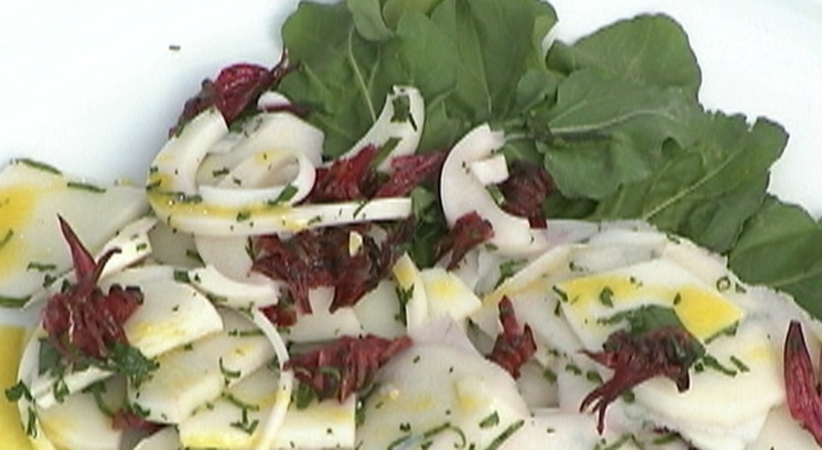 Carpaccio de Guariroba | Entradas | Receitas