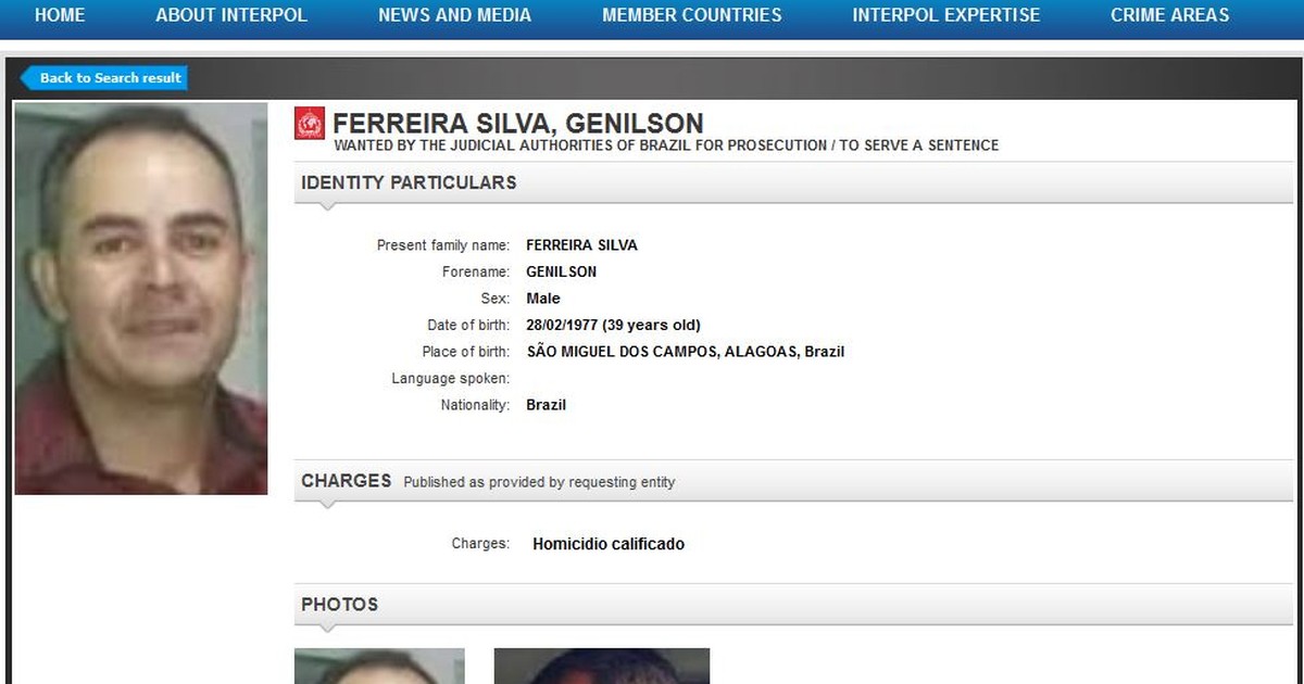 G1 - Homem suspeito de homicídio e procurado pela Interpol é preso em ...