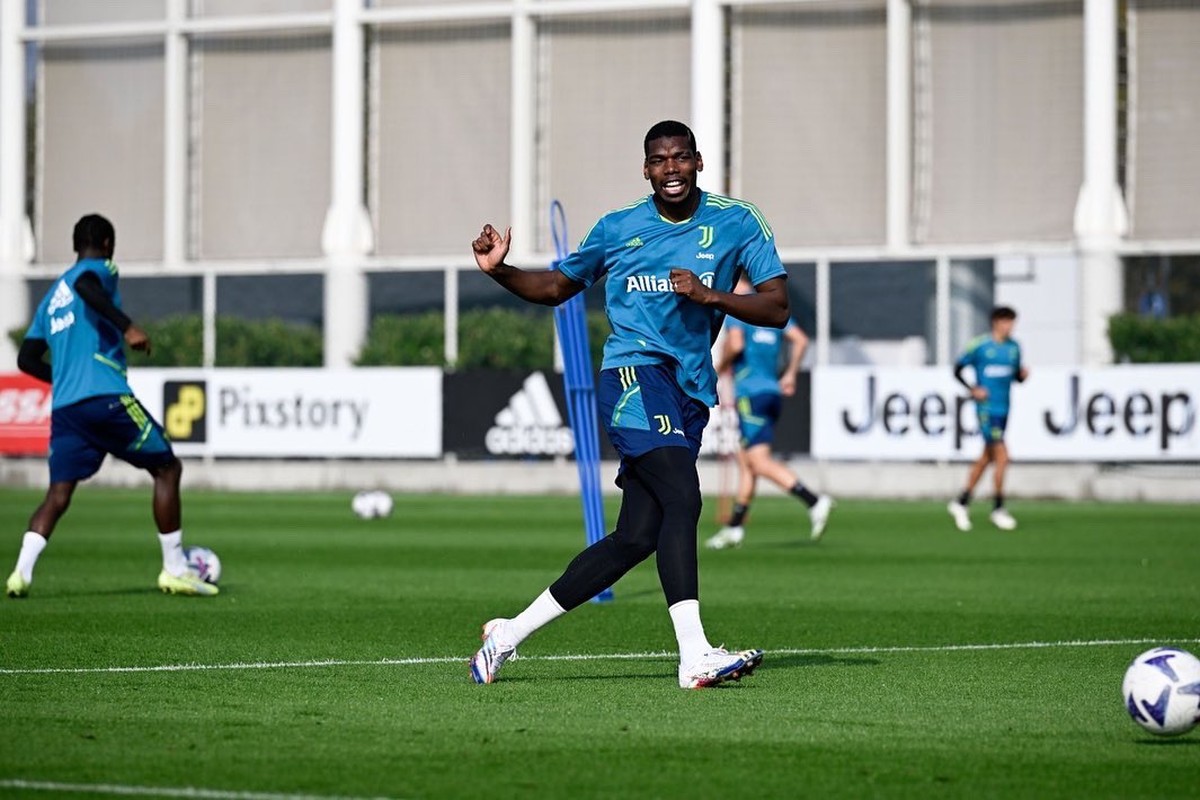 Pogba volta a treinar na Juventus após três meses lesionado | futebol ...