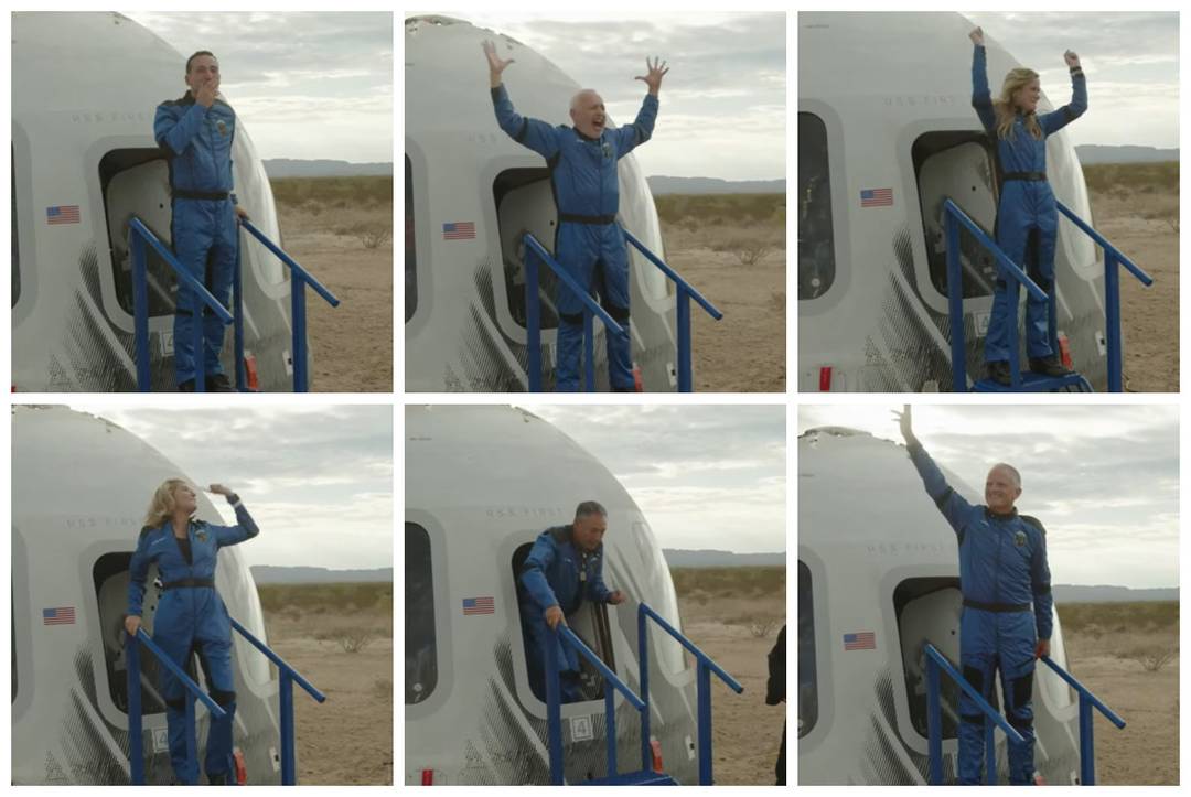 Blue Origin, de Jeff Bezos, lança com sucesso foguete com 6 turistas ...