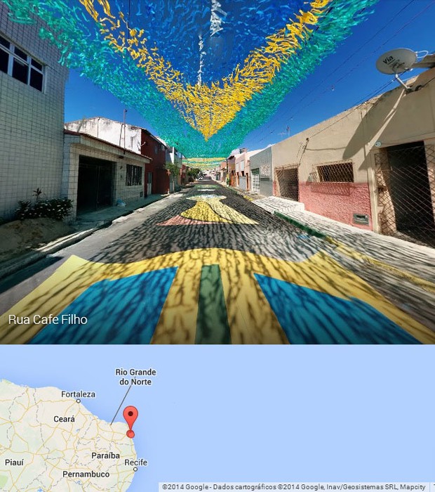 Google Maps mostra ruas brasileiras decoradas para a Copa - Época ...