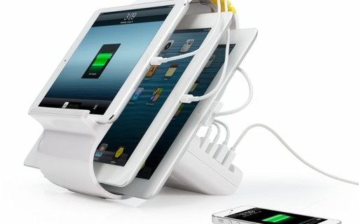 Dispositivo pode recarregar até quatro tablets simultaneamente ...