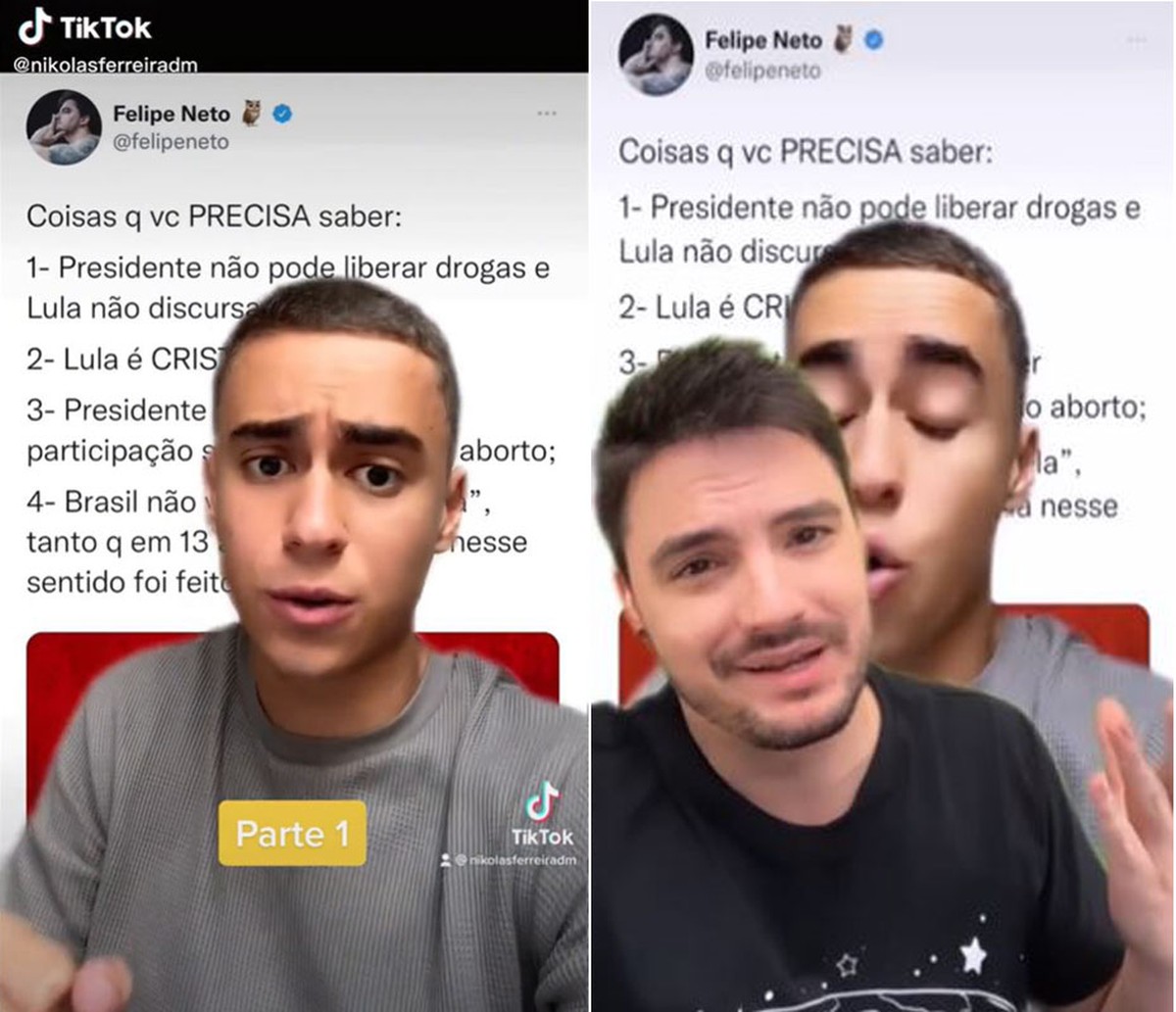 Nikolas Ferreira e Felipe Neto trocam ofensas por rede social em ...