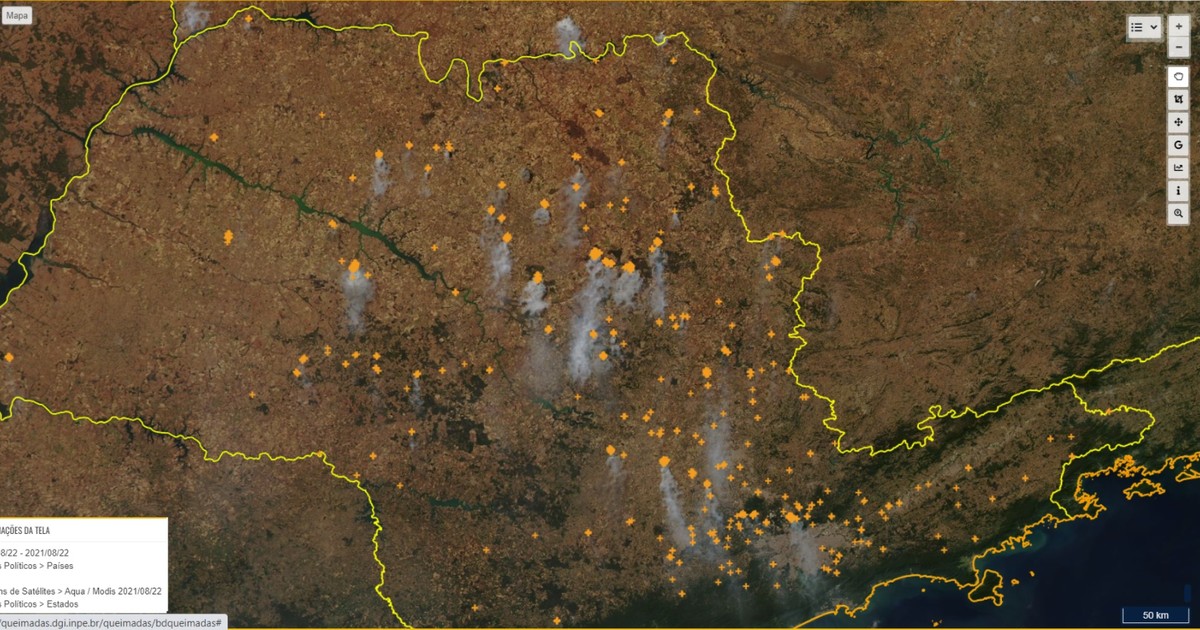 Focos de incêndio neste ano superam mesmo período de 2020 em 3 biomas ...