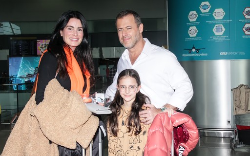 Atriz e apresentadora Angelita Feijó viaja com marido e caçula para o ...