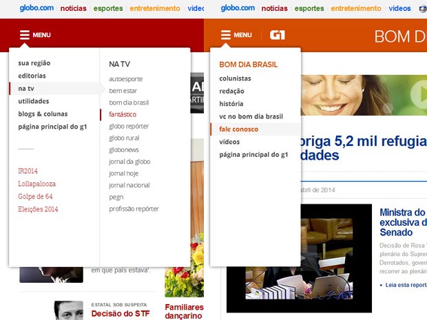 G1 - G1 ganha menu novo; saiba mais e veja como utilizá-lo - notícias ...
