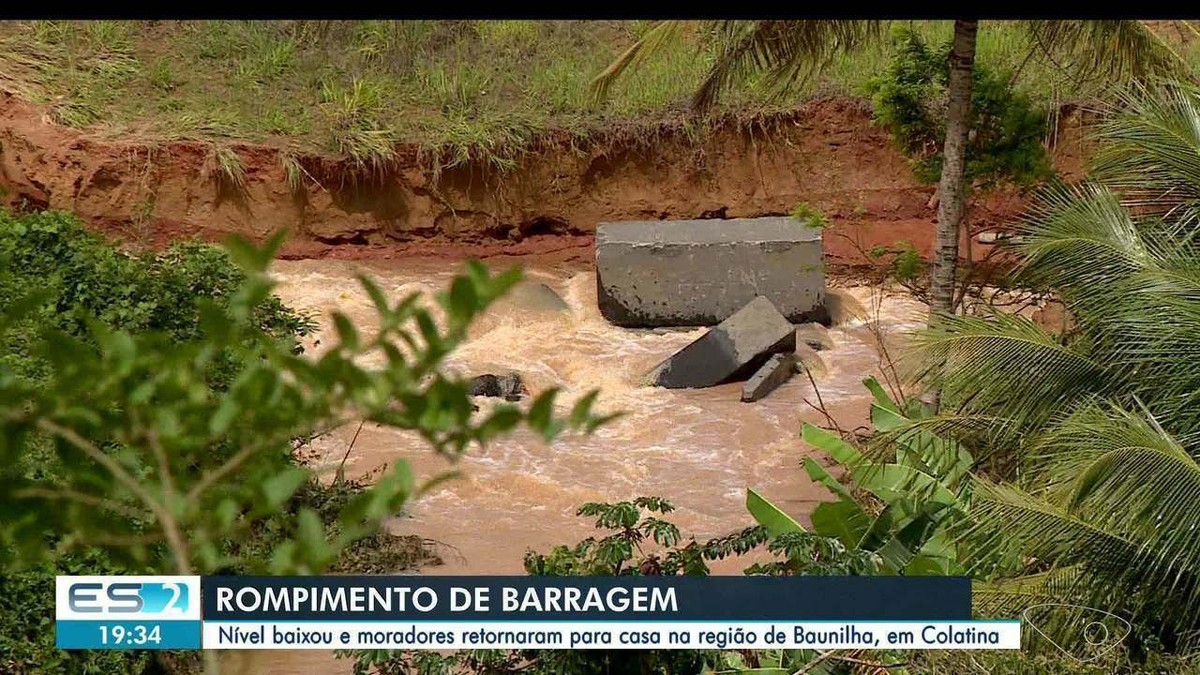 Após rompimento parcial de barragem em Colatina, ES, moradores começam ...