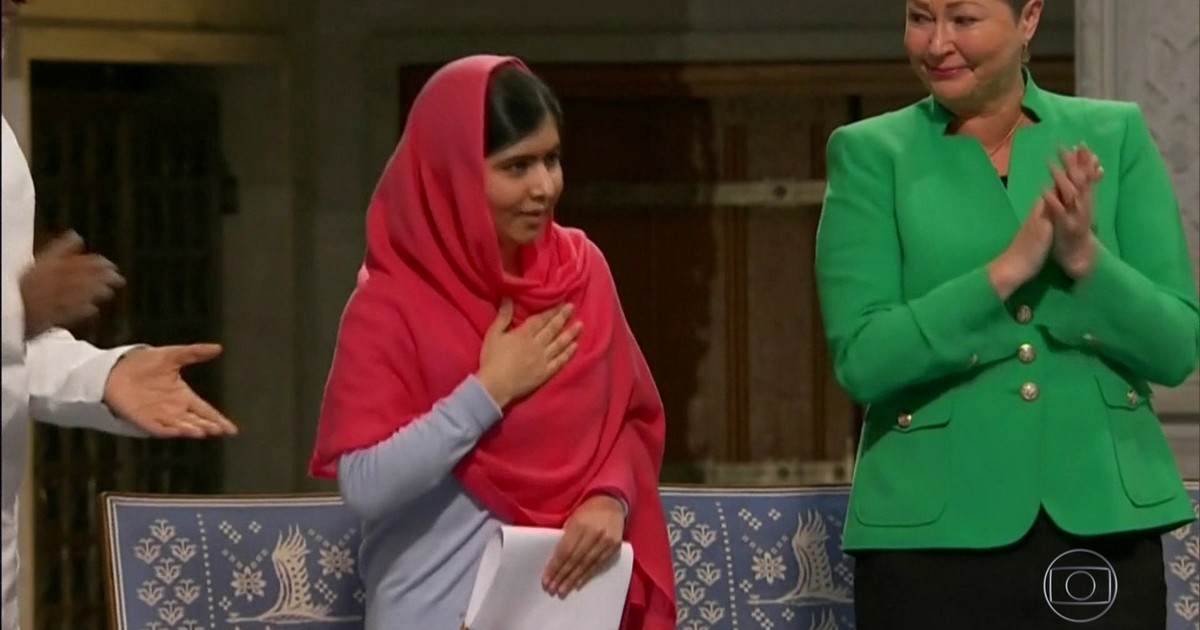 Jornal Nacional - Malala volta ao Paquistão pela primeira vez após ser ...