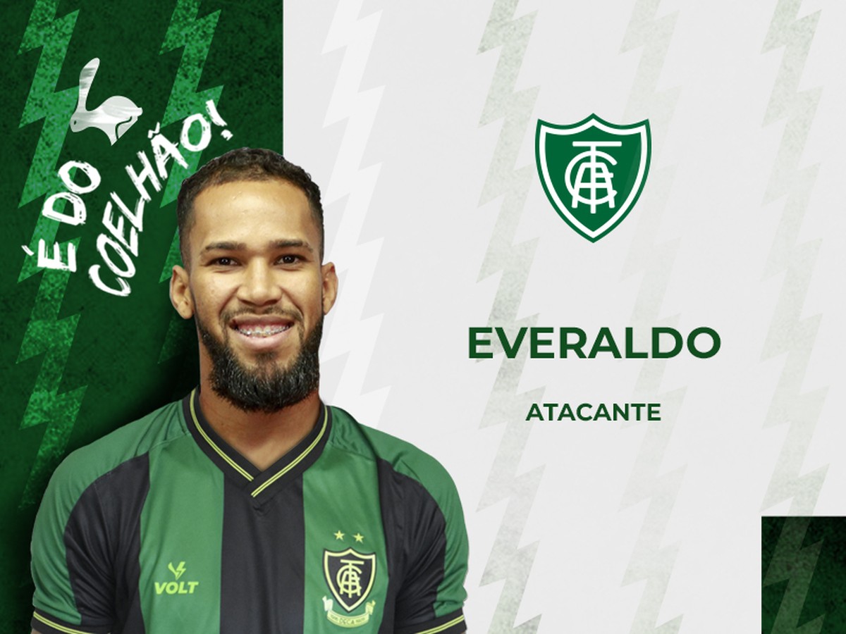América-MG anuncia contratação do atacante Everaldo, que pertence ao ...