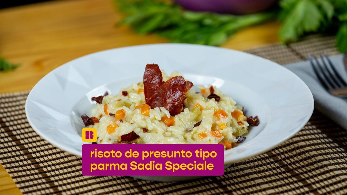 Risoto de presunto tipo parma | Receitas Sadia | Receitas
