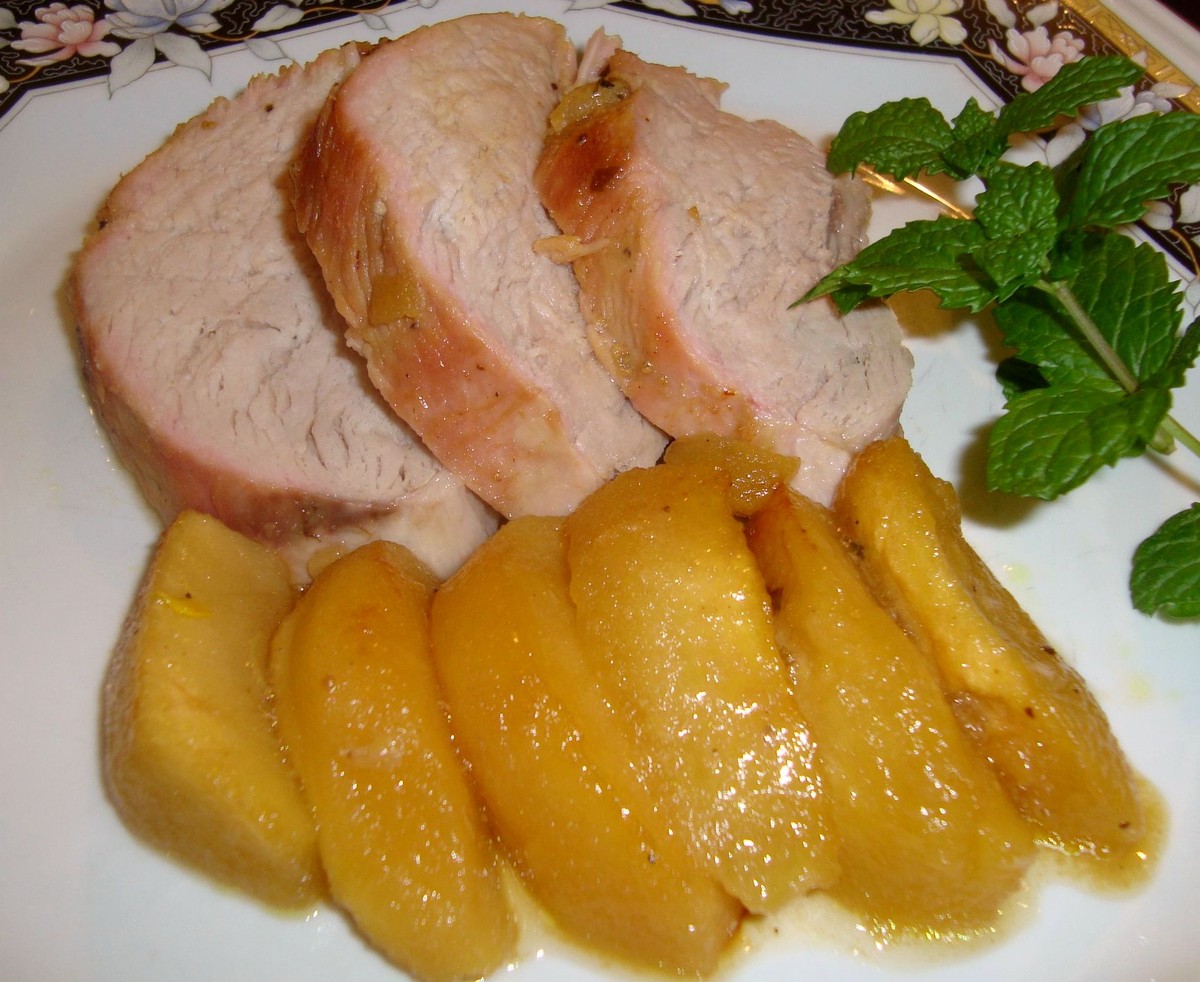 Lombinho com maçã e mel | Carnes | Receitas