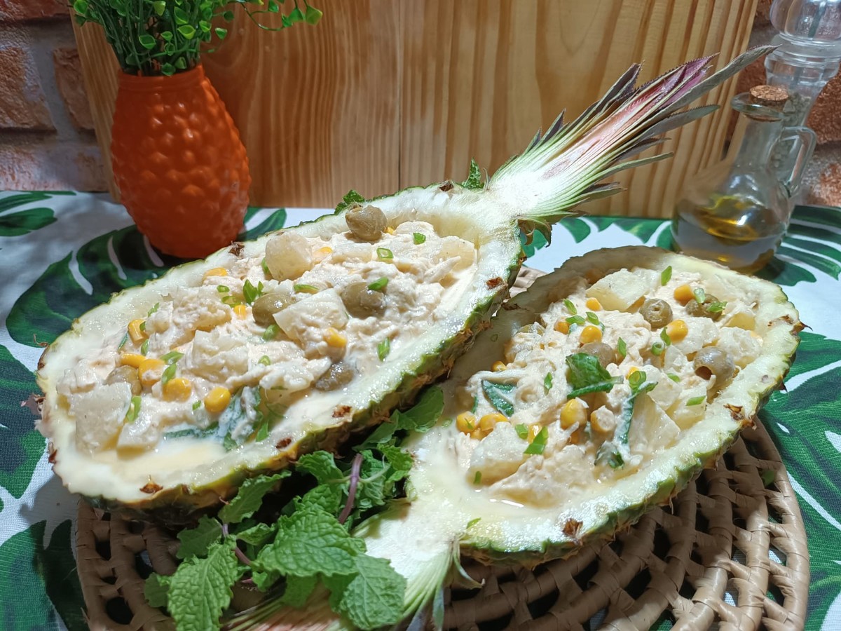 Aprenda receita de salada de frango com abacaxi | Rio Grande do Norte | G1