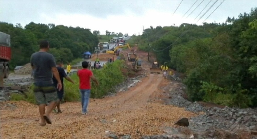 Desvio da BR-010 passa por manutenção e fica interditado no sudeste do ...