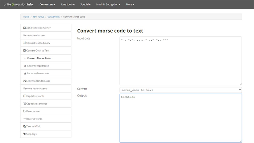Morse Code | Software | TechTudo