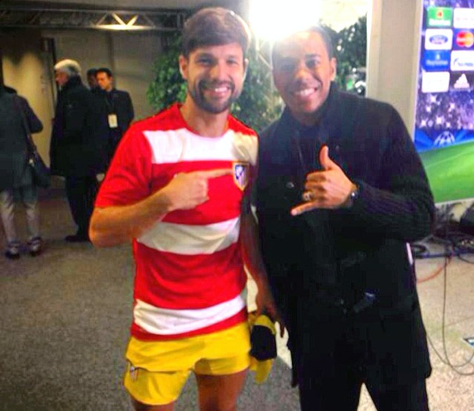 Após jogo da Champions, Diego encontra Robinho: 'Amigo especial ...