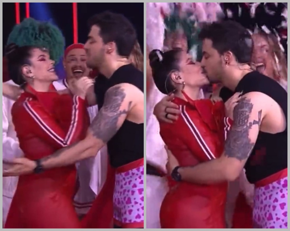 Gkay e Felipe Neto se beijam em festa | Notícias | Quem