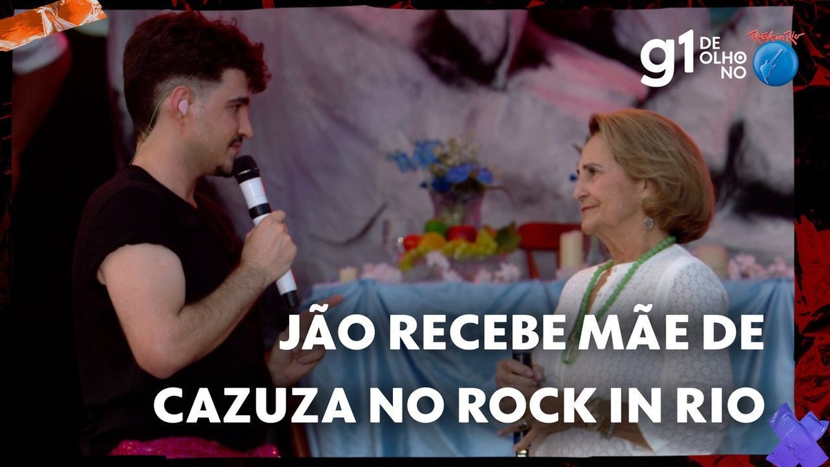 Jão convida Lucinha Araújo, mãe de Cazuza, ao palco do Rock in Rio e faz homenagem para músico ...