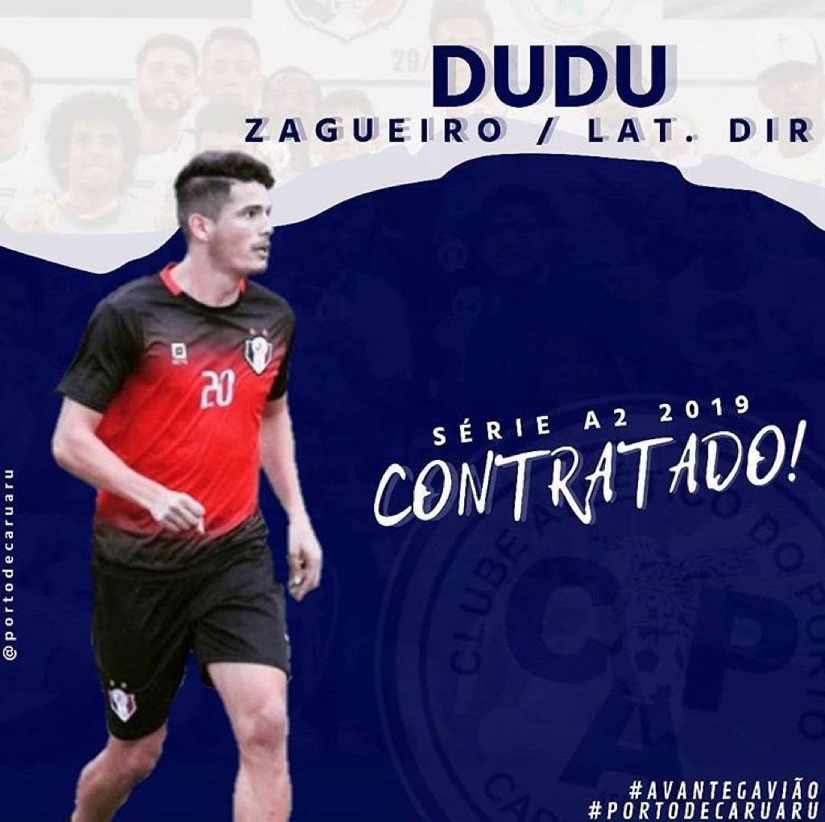 Dudu, ex-Joinville, é o novo reforço do Porto para a Série A2 | porto ...