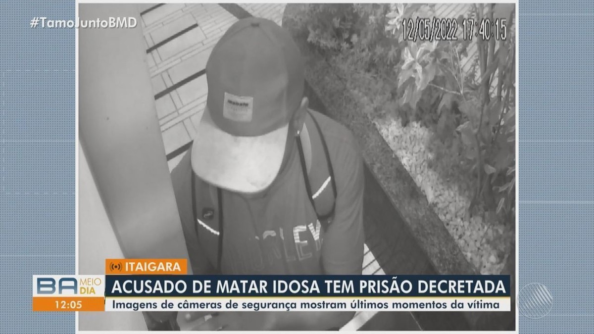 Câmeras De Segurança Flagram Suspeito De Matar Idosa Em Salvador Homem