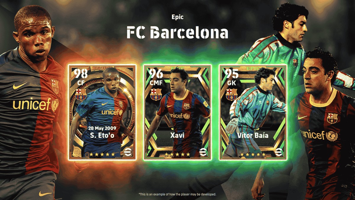 eFootball 2023 lança cards épicos de Eto'o, Xavi e Vítor Baía | pes | ge