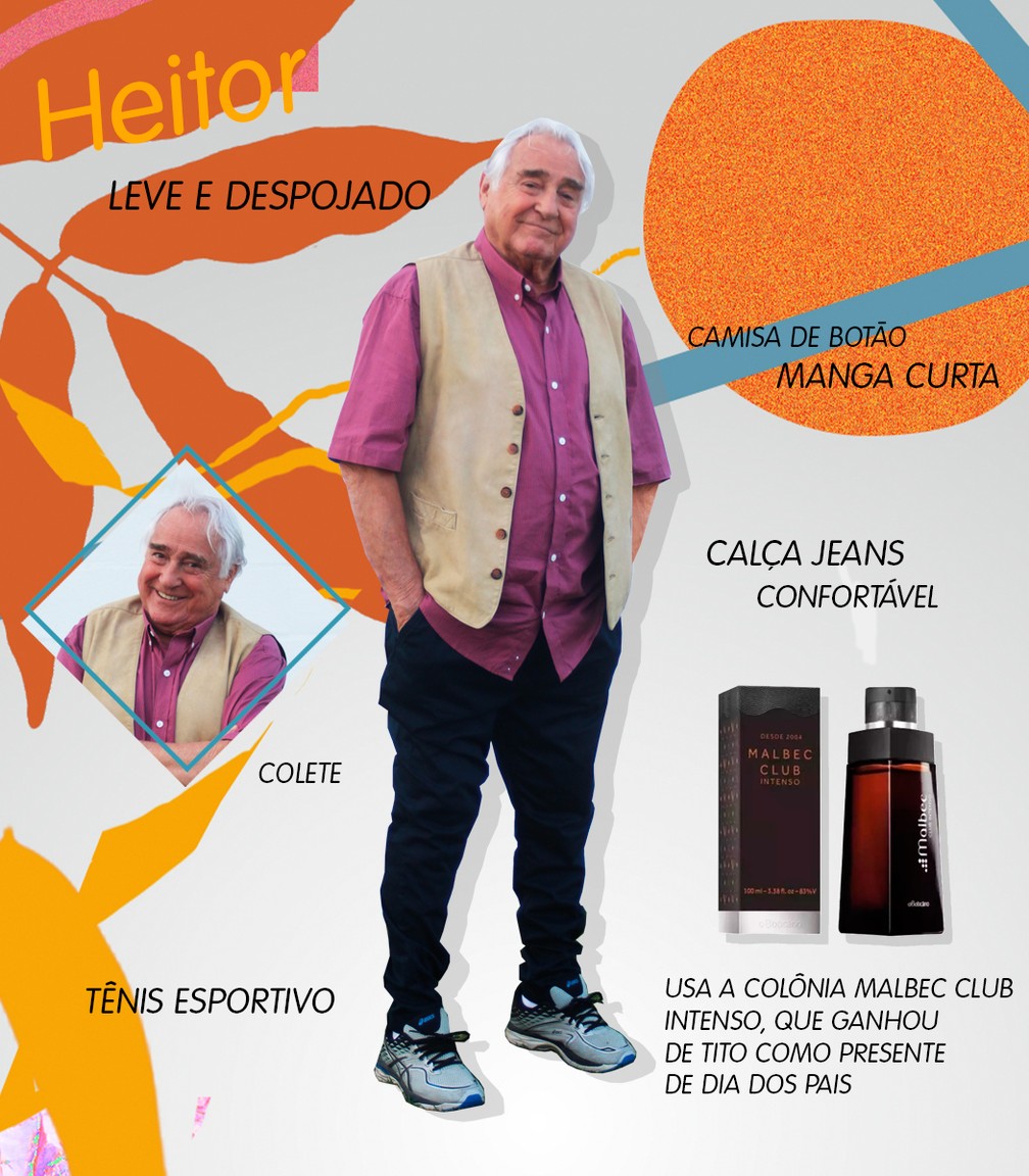 Heitor mistura peças antigas e atuais para um visual leve e despojado ...