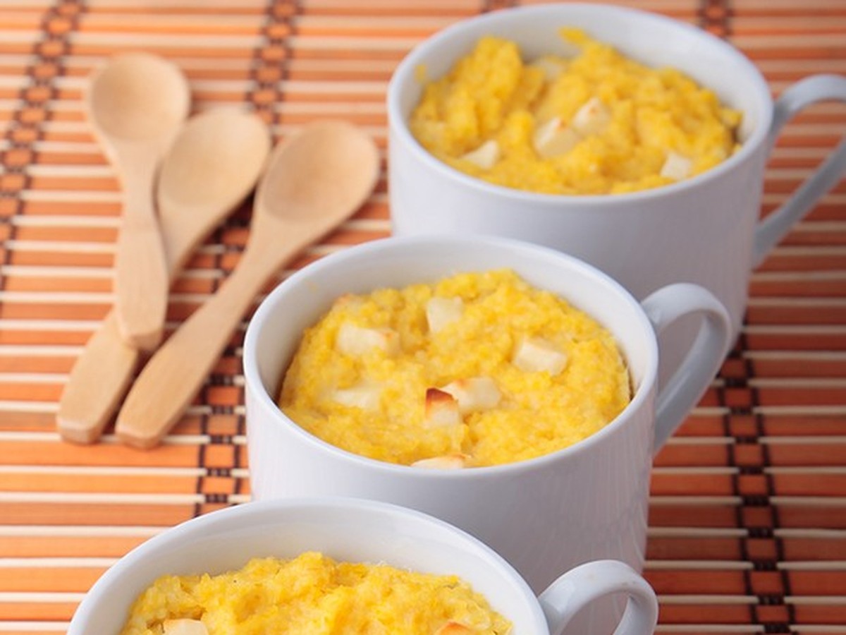 Polenta cremosa aos dois queijos light | Light | Receitas