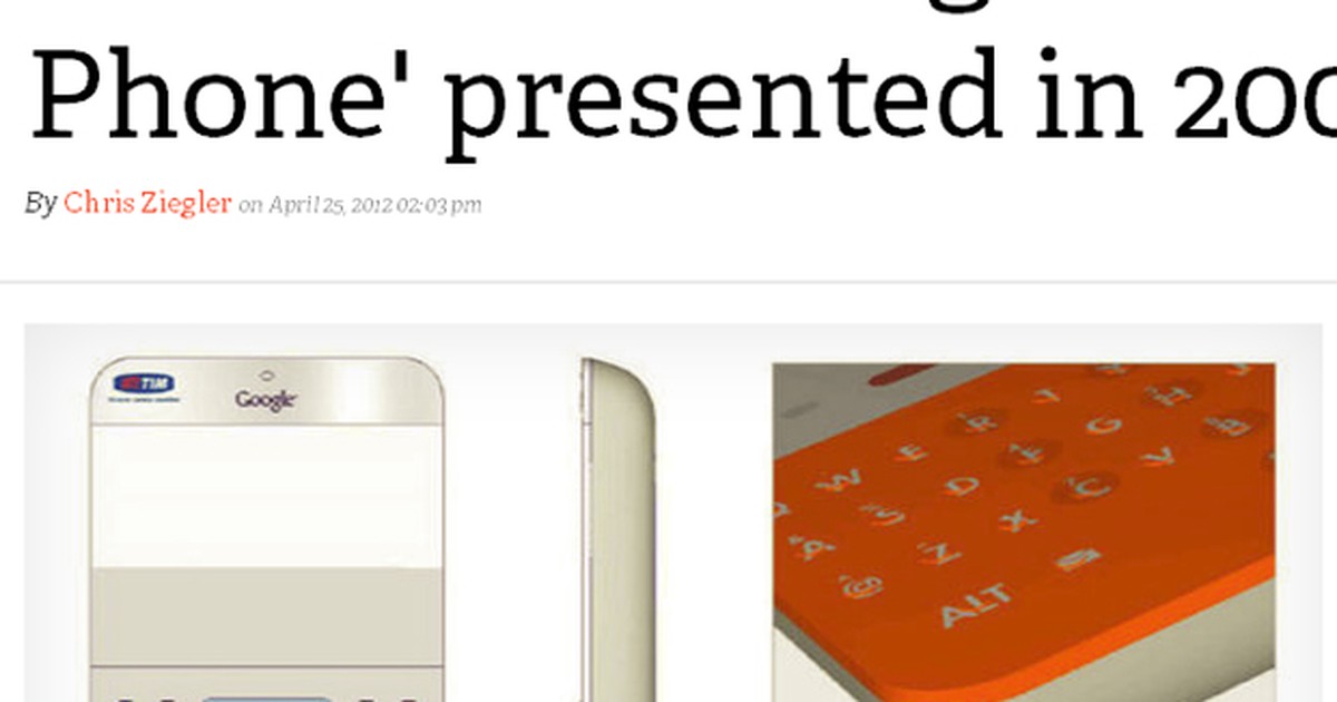 G1 - Conheça o 1º ‘Google Phone’, criado antes do lançamento do Android ...