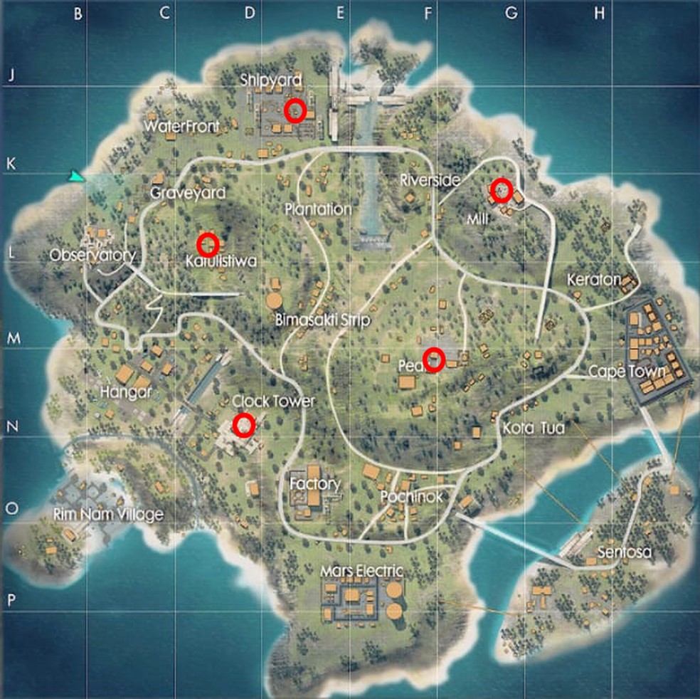 Como achar o trono no Free Fire Battlegrounds, Battle Royale da Garena ...