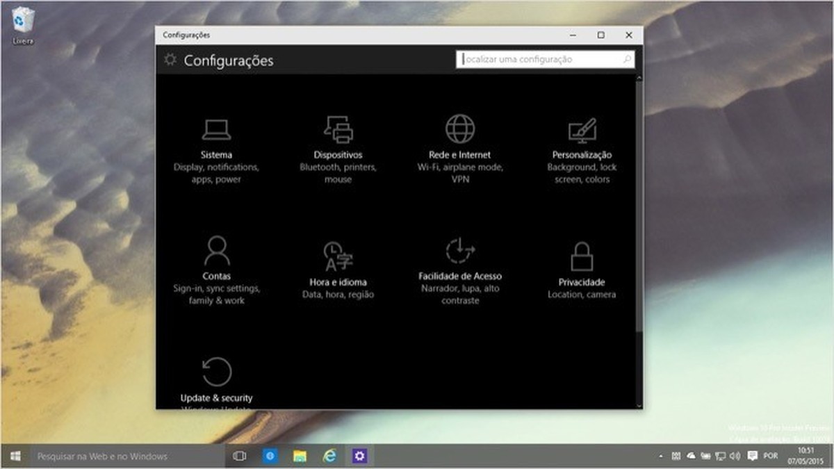 Windows 10 Preview traz novo tema escuro; saiba como ativar o ‘modo ...