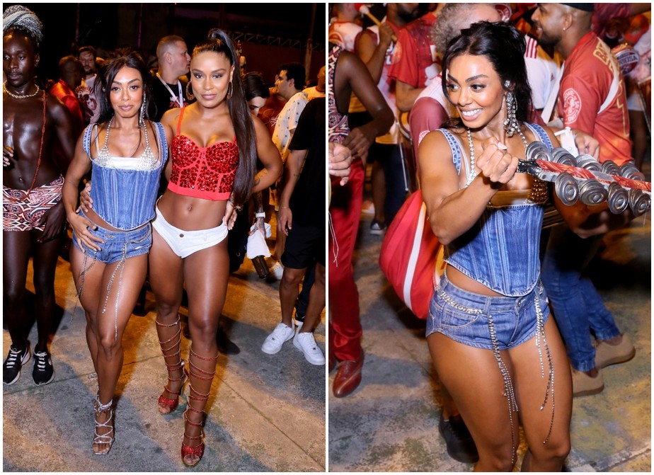 Rebecca e Dandara Mariana caem no samba em ensaio do Salgueiro no Rio | Carnaval | Quem