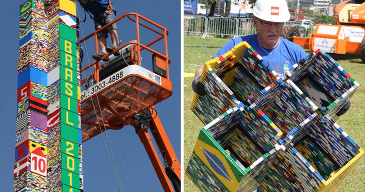 G1 - Maior torre de Lego do mundo é desmontada em São Paulo - notícias ...