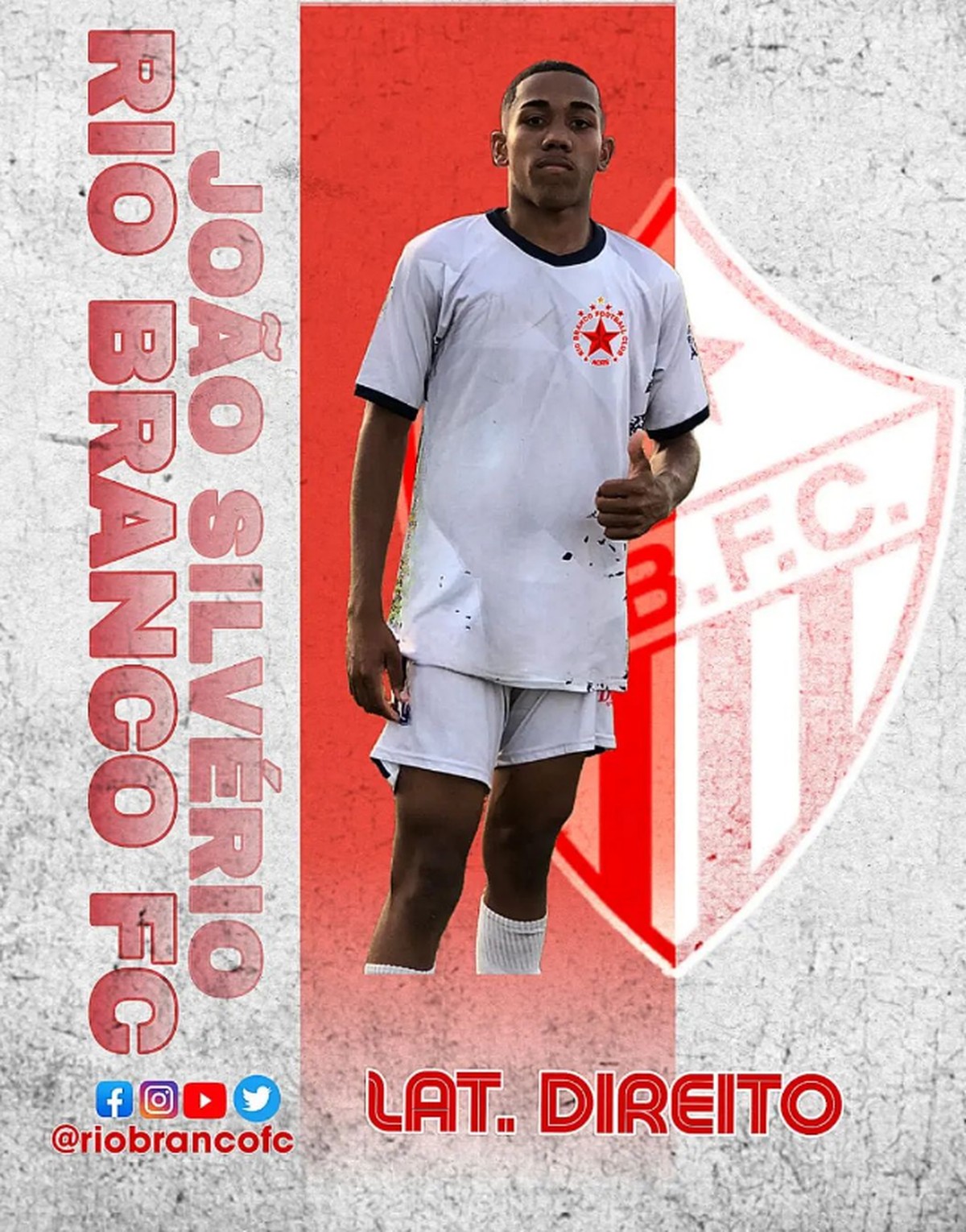 Rio Branco-AC anuncia lateral-direito de 19 anos ex-Paduano-RJ para ...