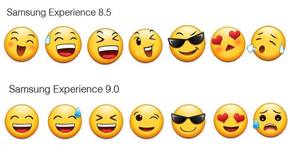 Saiba como vão ficar os emojis da Samsung em 2018 | Downloads | TechTudo