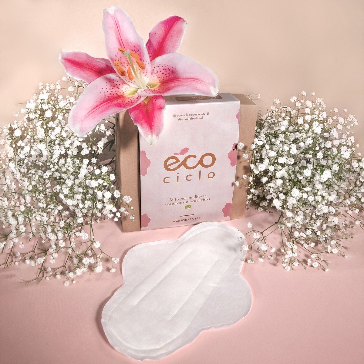 Lote inaugural do 1° absorvente 100% biodegradável produzido no Brasil ...