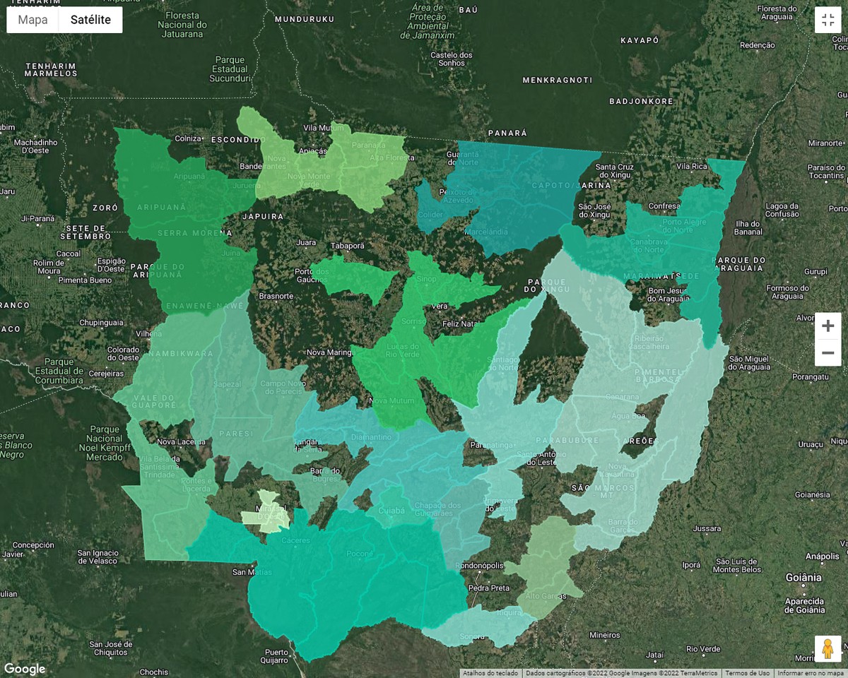 Veja as 15 regiões turísticas de MT incluídas no Mapa do Turismo ...