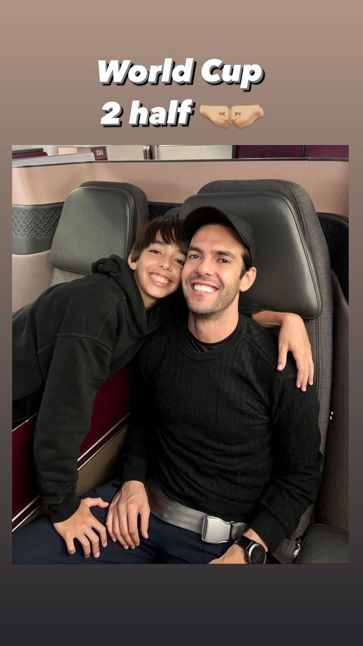 Kaká leva filho mais velho, Luca, para acompanhar Copa do Mundo ...