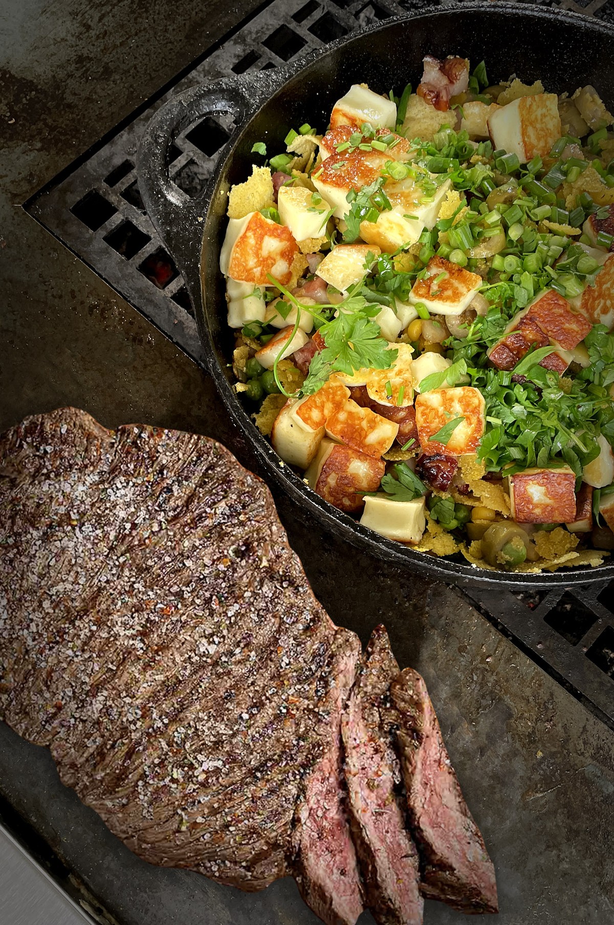 Fraldinha na chapa com farofa caipira para os amantes de churrasco ...