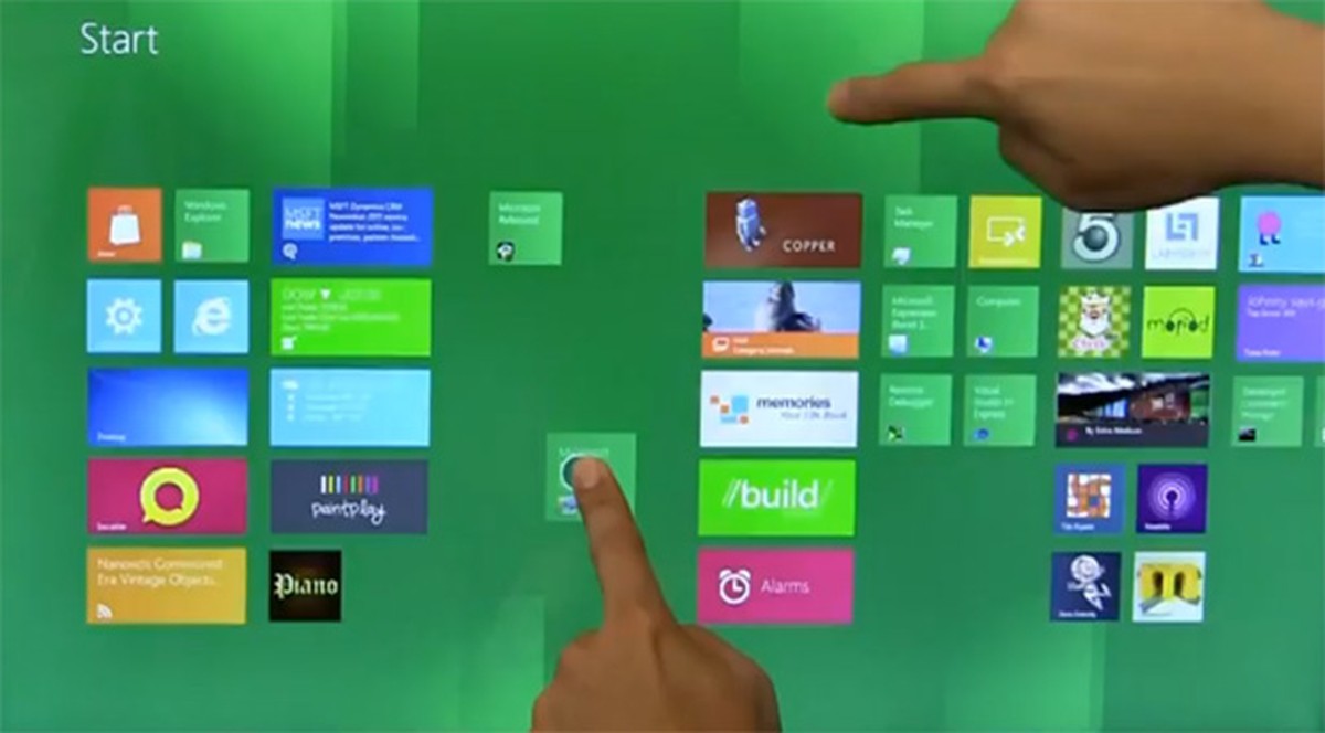 Microsoft demonstra funcionalidades touch do Windows 8 | Notícias ...