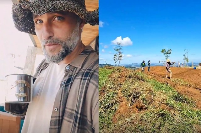 Bruno Gagliasso Mostra Plantação De árvores Em Seu Rancho Patrícia