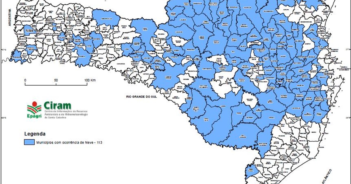G1 - Sobe para 113 o número de cidades que registraram neve em SC ...