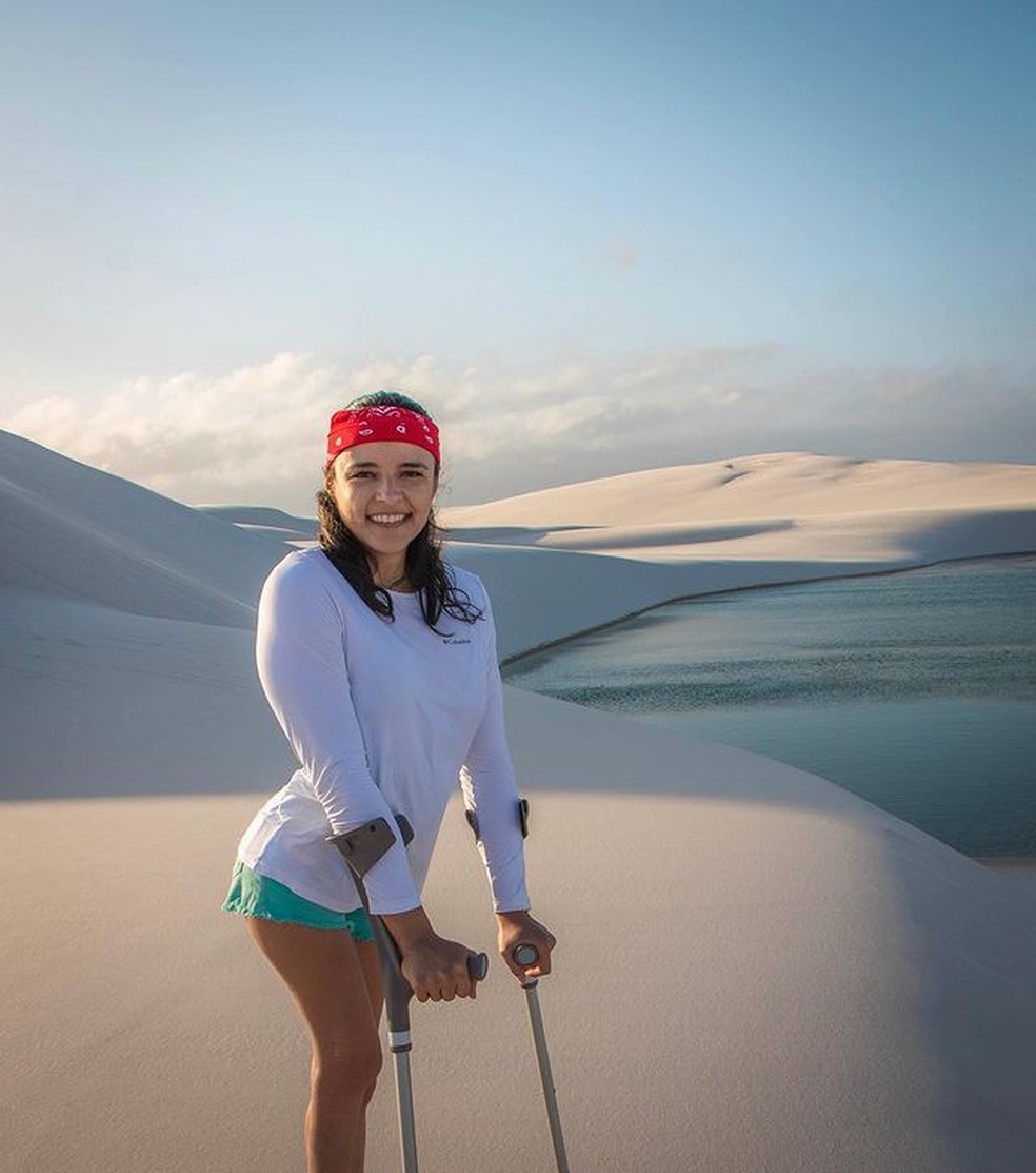 'Quero me sentir viva', diz primeira mulher paraplégica a escalar o ...