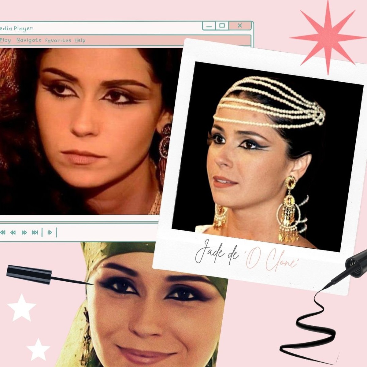 Lembra do delineado da Jade de 'O Clone'? Se inspire em variações dessa ...