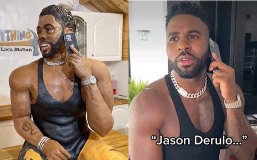 Bolo de Jason Derulo em tamanho real viraliza na web - Quem | QUEM News