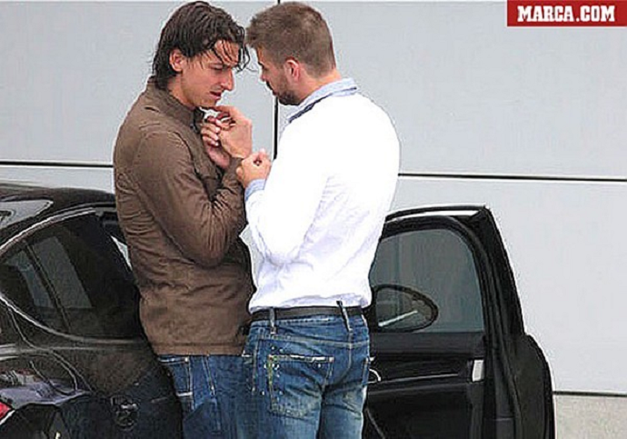 Piqué diz que ficou surpreso com repercussão de famosa foto com Ibra