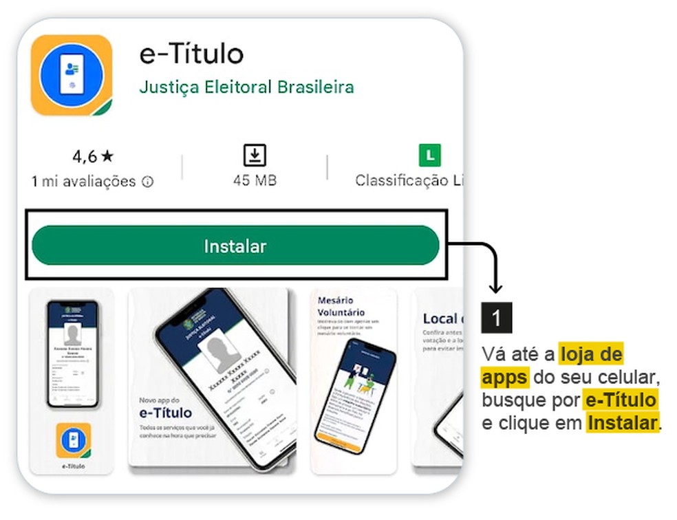 Como baixar e usar o e-Título na eleição 2022; veja o passo a passo